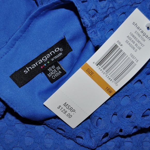 Sharagano | Dresses | New Sharagano Sleeveless Lace Shift Dress Nwt D7 ...